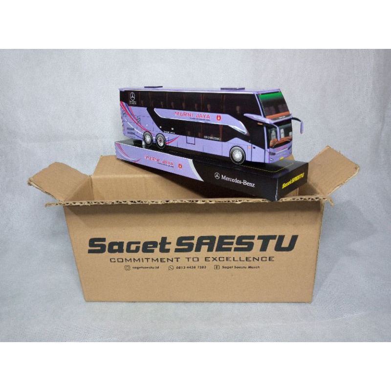Miniature PURE BUS BIS JAYA XDD LAKSANA SR2 PAPERCRAFT PAPERBUS VOLVO ...