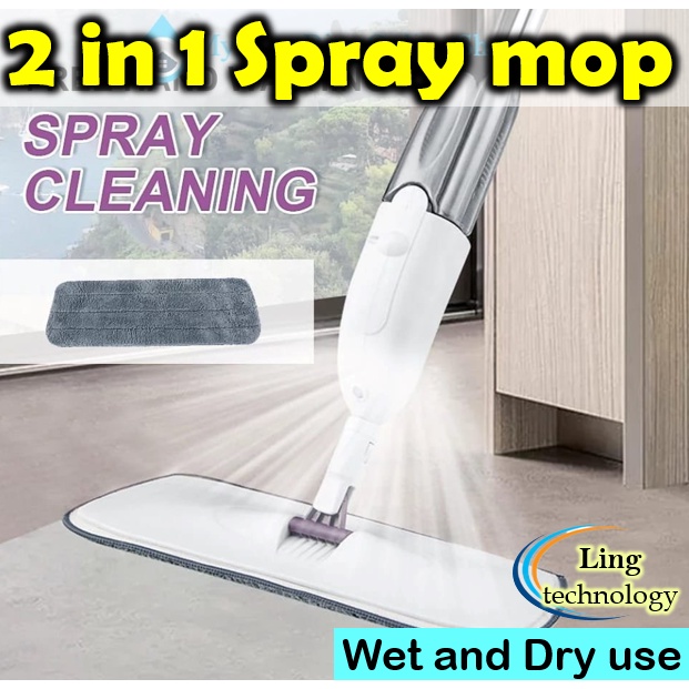 Spray Mop / Water Spray Mopping Dry Wet and dry 2 in 1 magic mop water ...