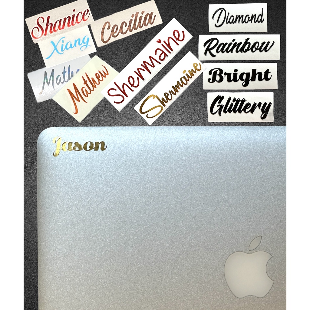 (SG) Personalised / Customised Name Vinyl Stickers | Shopee Singapore