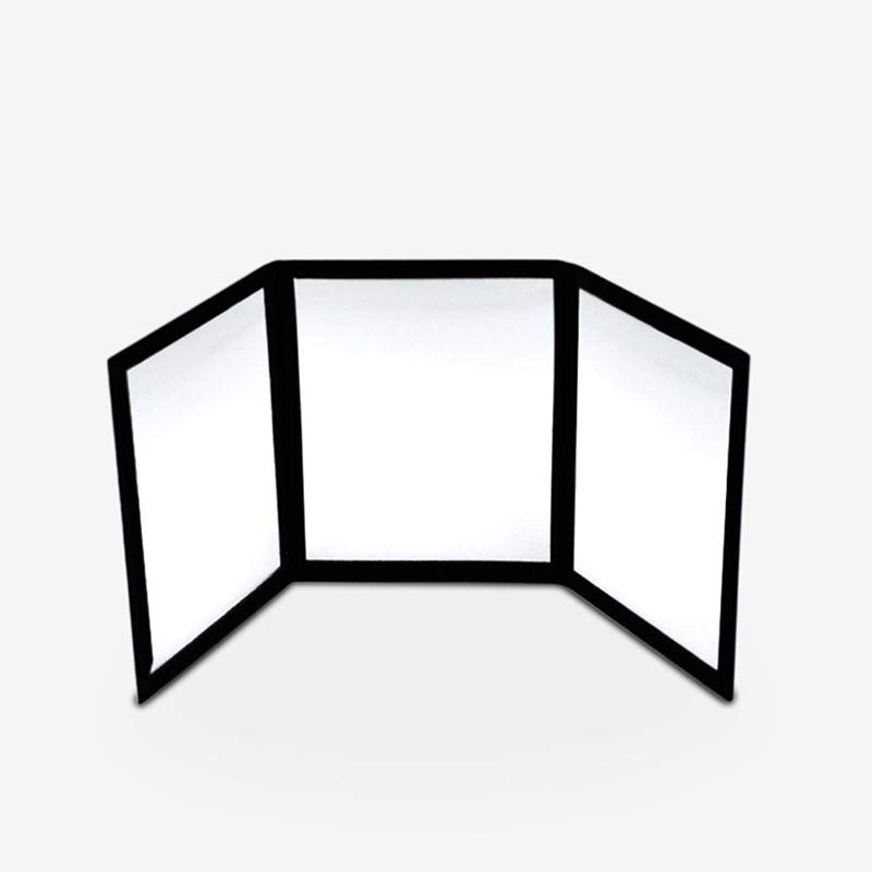 Props Mirror Tri-Fold Lighted Led Mirror Lighted Mirror 3 Way Mirror ...