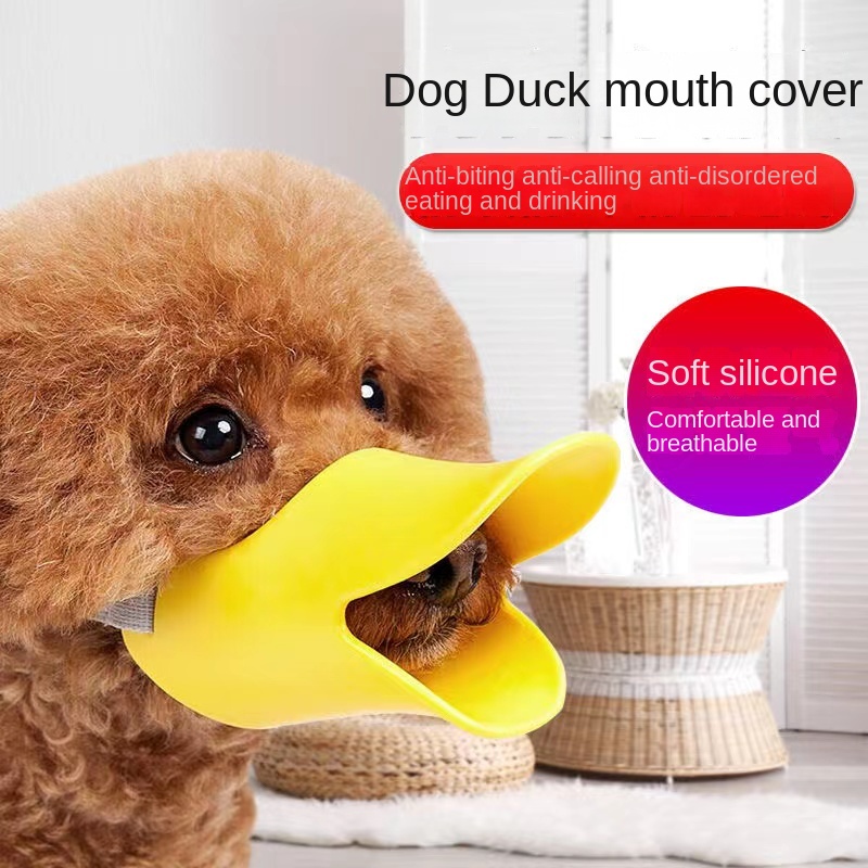 Dog Duckbill Set Muzzle Anti-Biteanti-Bark Anti-Mess Eating Teddy Mouth ...