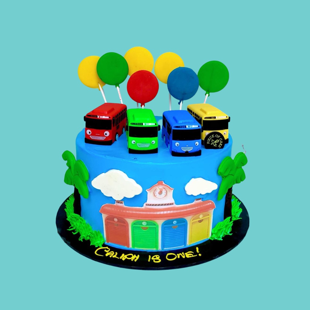 Halal-Certified Tayo Bus CelebrationTheme Cake (Ideal for Kids ...
