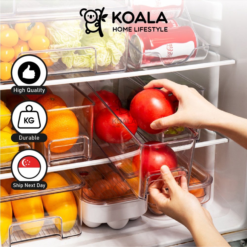 🇸🇬Koala Home🔥Fridge Organizer Boxes/Storage Drawer/Refrigerator ...