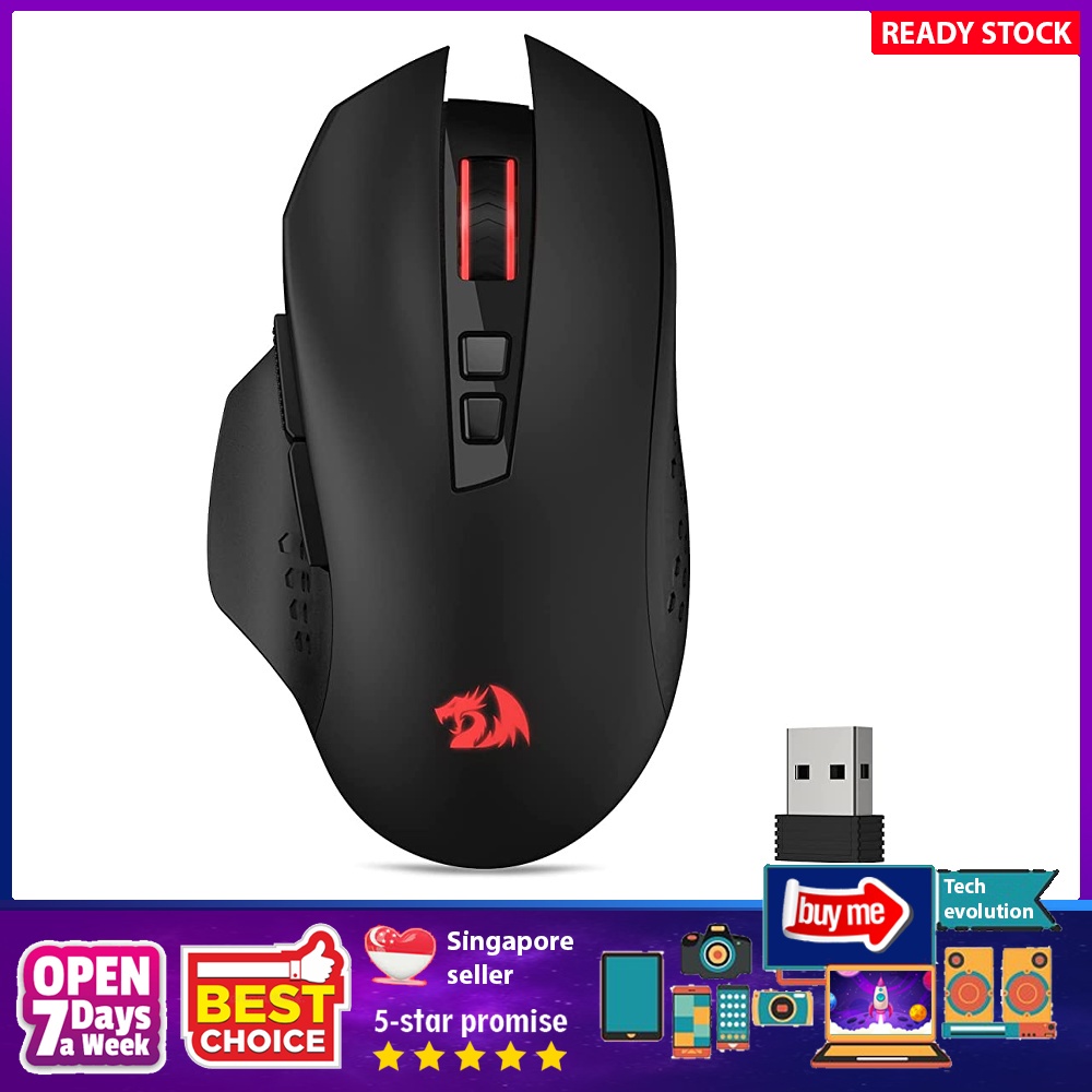 [sgstock] Redragon M656 Gainer Wireless Gaming Mouse, 4000 DPI 2.4Ghz ...
