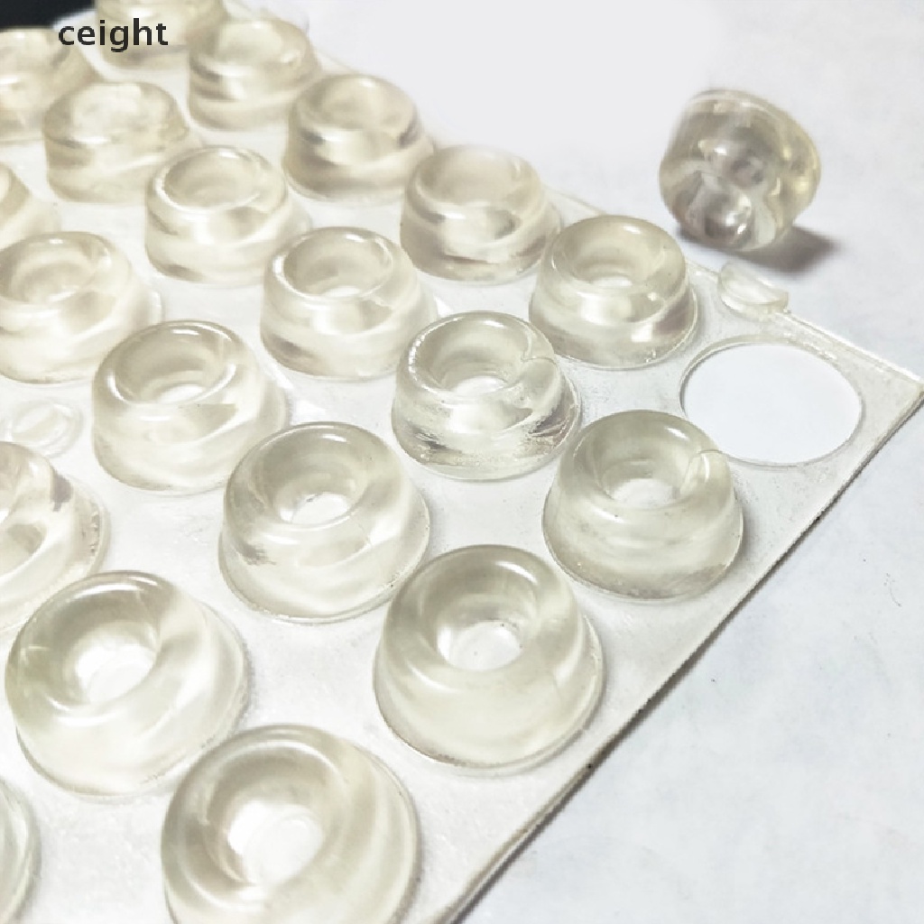 [ceight] 12 Pcs Clear Self Adhesive Stopper Rubber Damper Buffer ...