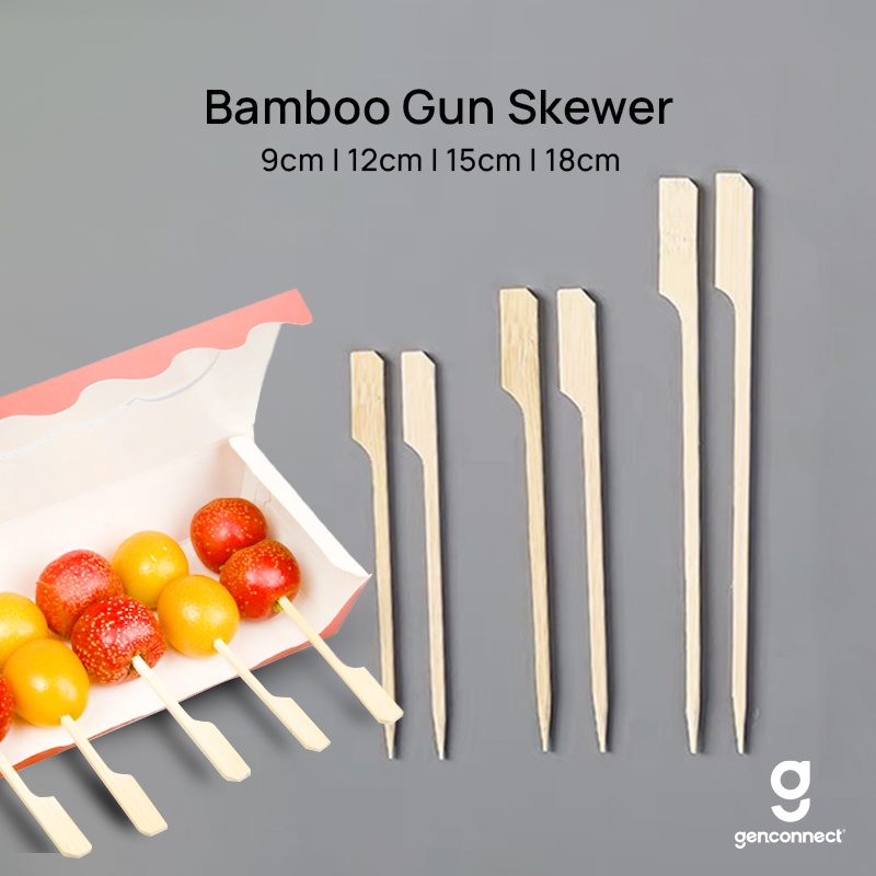 [200/400pcs] Bamboo Gun Skewer Yakitori Stick Skewer Satay Stick ...