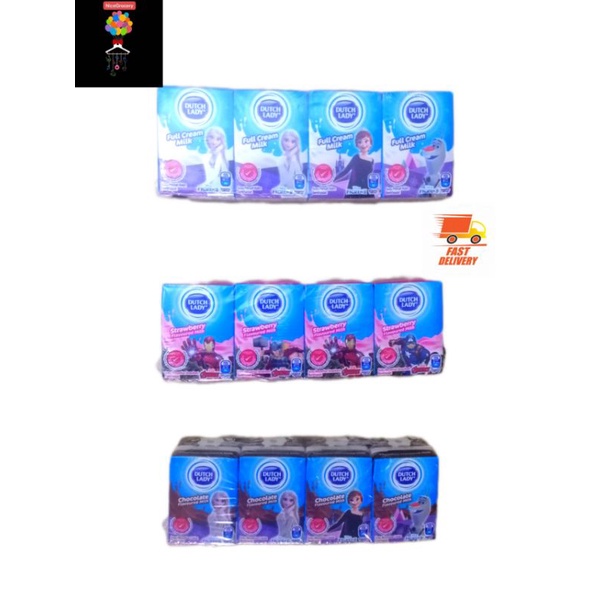 Dutch Lady Milk 125Ml/Kotak (Full Cream/Strawberry/Chocilate) | Shopee ...