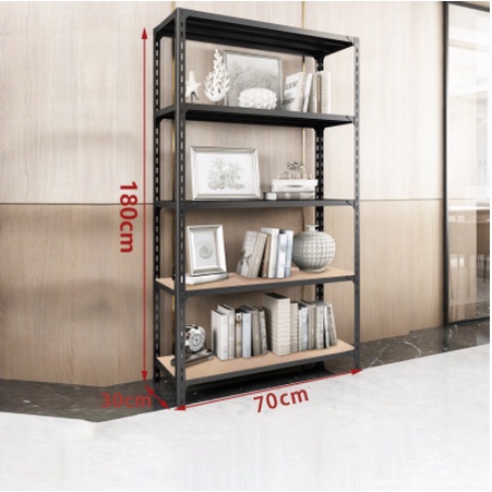 HDB Boltless Steel Shelf Store Warehouse Rack Kitchen Shelf Book Shelf ...
