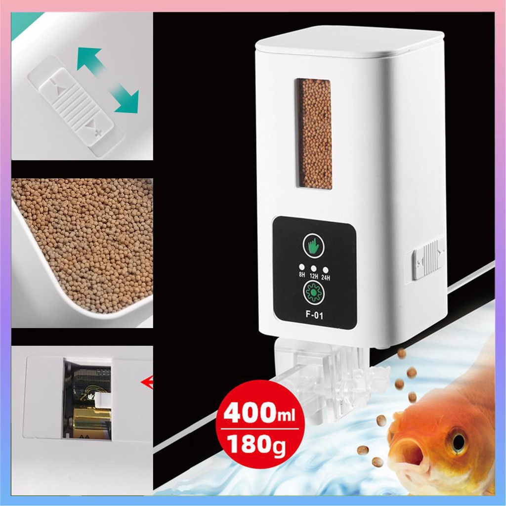 Automatic Fish Feeder Intelligent Aquarium Food Dispenser Reusable ...