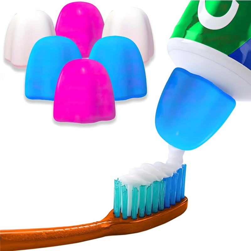 3pcs Toothpaste Cap Self Closing Toothpaste Squeezer No Waste No Mess ...
