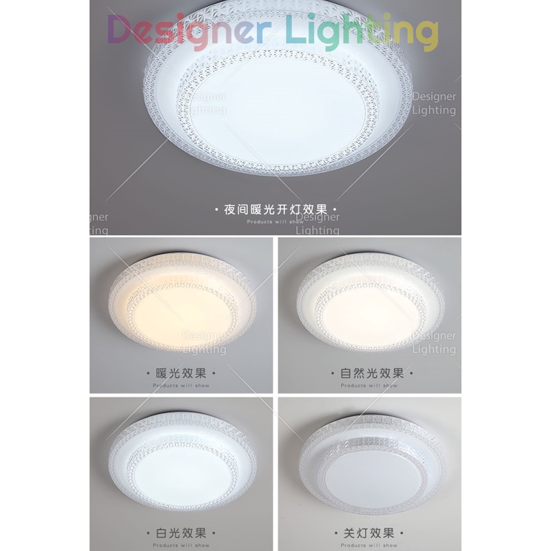 Designer 40cm/50cm Ikea Ceiling Light 72w 2 Layer Modern Led Panel ...