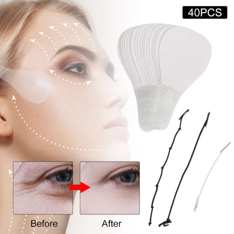 40/60Pcs Set Invisible Thin Face Stickers V-Shape Facial Line Wrinkle ...