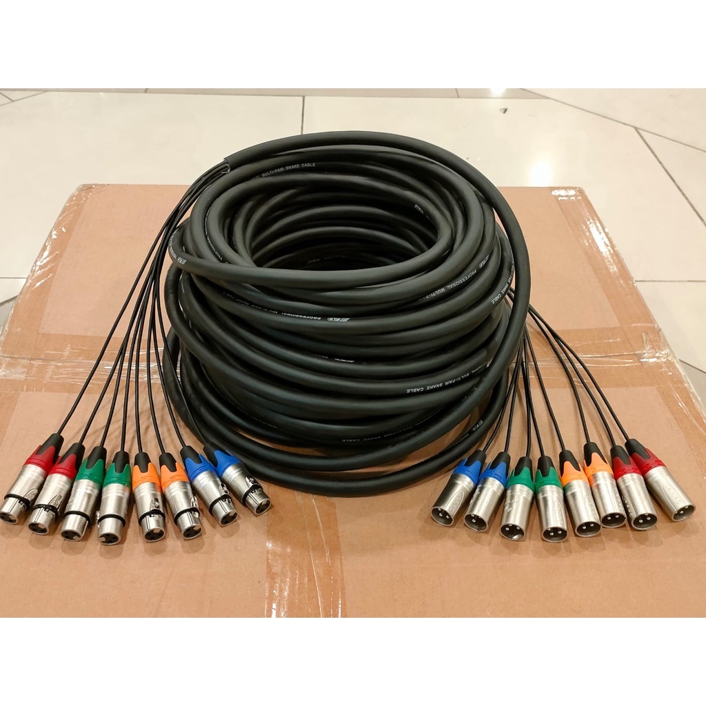 Snake Apollo Cable contains 8Ch Complete + 10 Meter Male-Female XLR ...