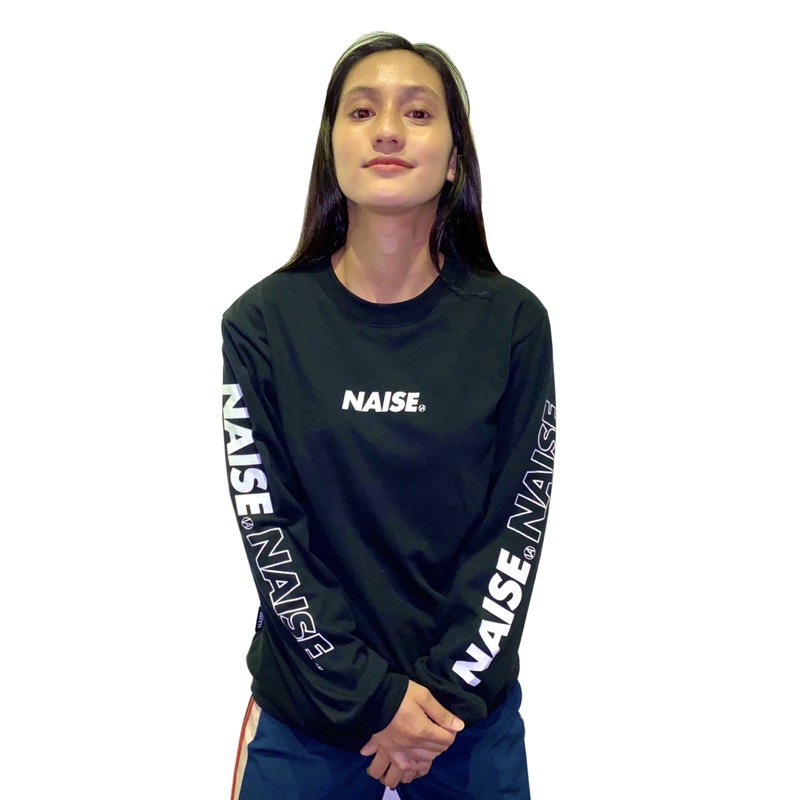 NAISE WIZARD LONGSLEEVE BLACK Men and women tops tshirts breathable T ...