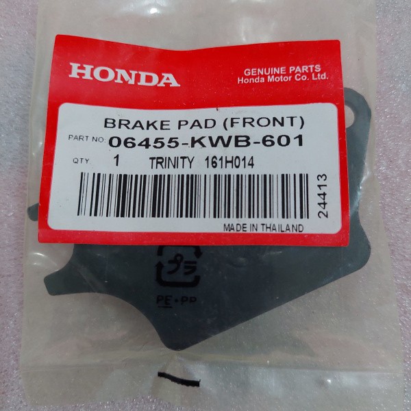 BRAKE PAD | HONDA TRINITY | WAVE 100/110 | XRM 125 | DASH | SONIC SOPRA ...