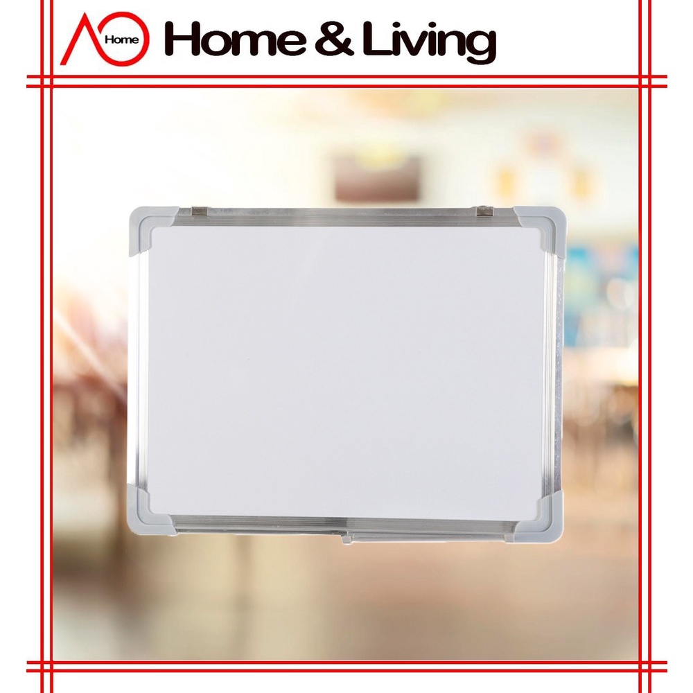 AO Home Magnetic White Board with Plastic Corner Caps Writing Board ...