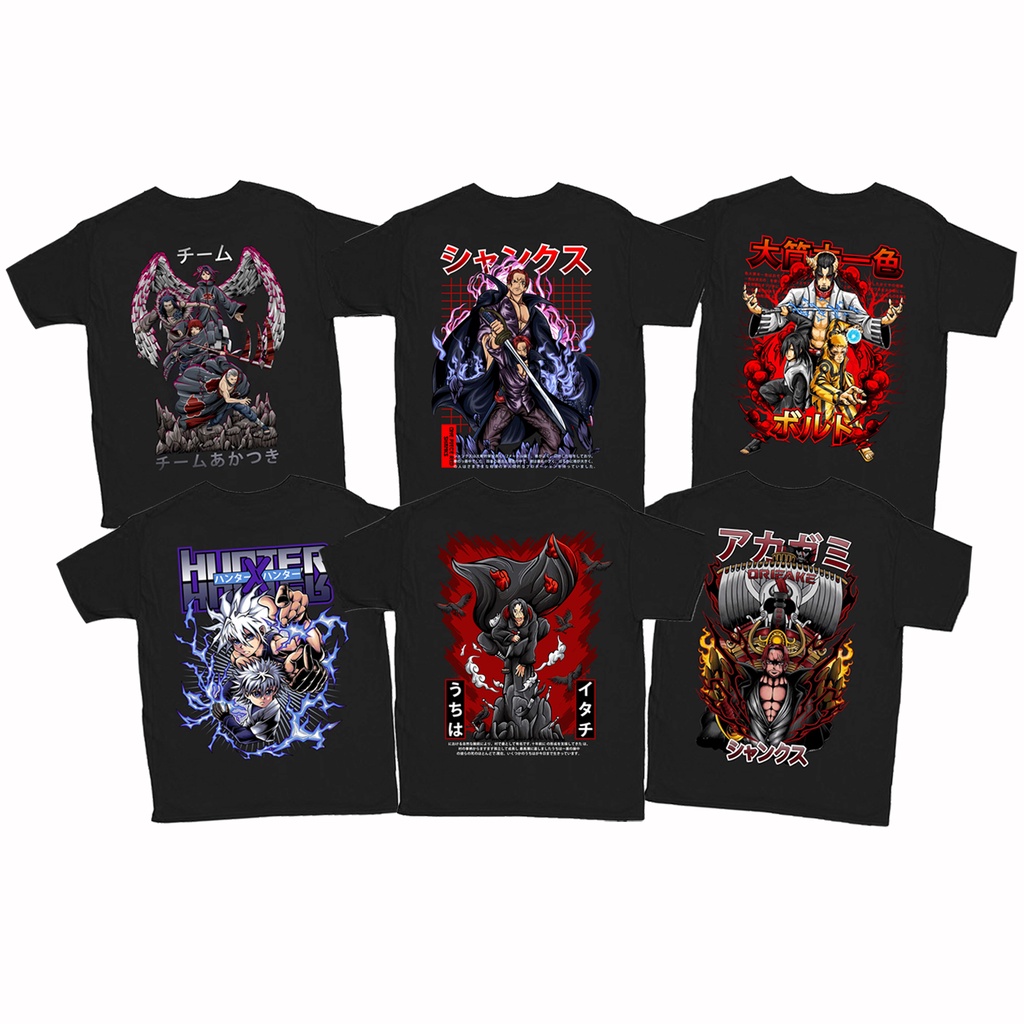 T-shirt Anime Manga Shanks Akagami One Piece T-Shirt Naruto Clan Uchiha ...