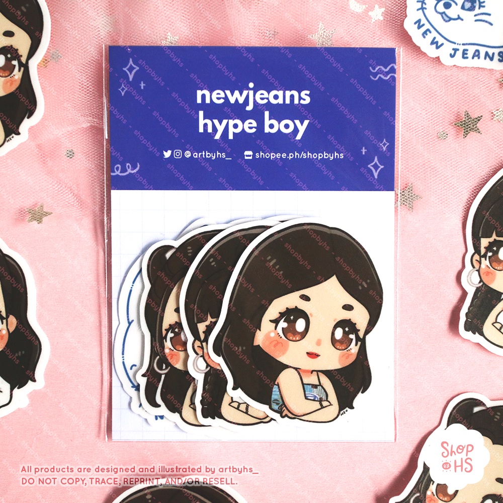 NewJeans Hype Boy Fanart Sticker Set | Shopee Singapore
