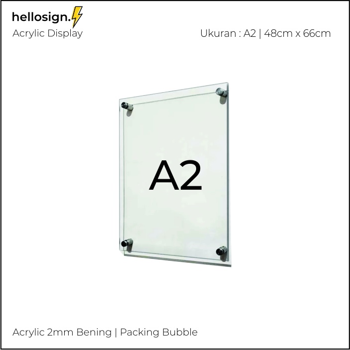 Acrylic Display Wall Poster | Frame | A2 Acrylic Display Frame | Shopee ...