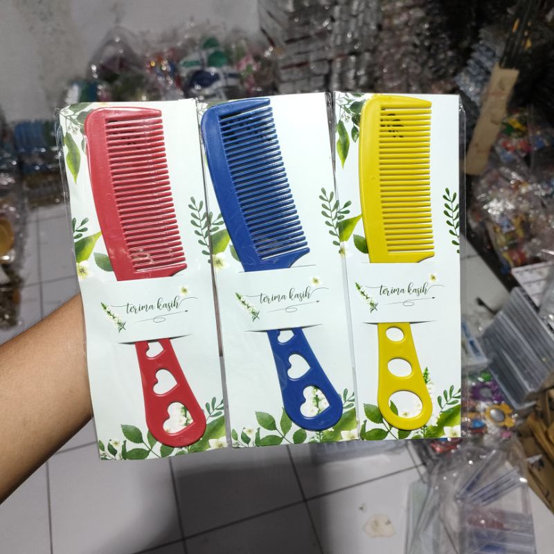 1pack Contents 50pcs Wedding Souvenirs Large Comb Plastic Packaging ...