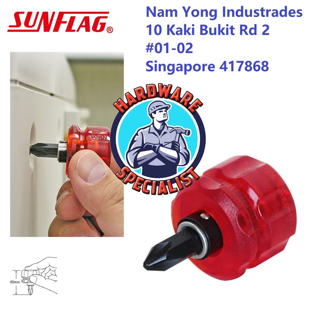 Sunflag 98-B 2 Way Mini Screwdriver (Made In Japan) | Shopee Singapore