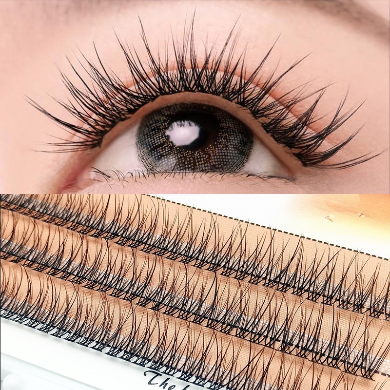 Fishtail type grafted single hair false eyelashes mermaid type grafted ...