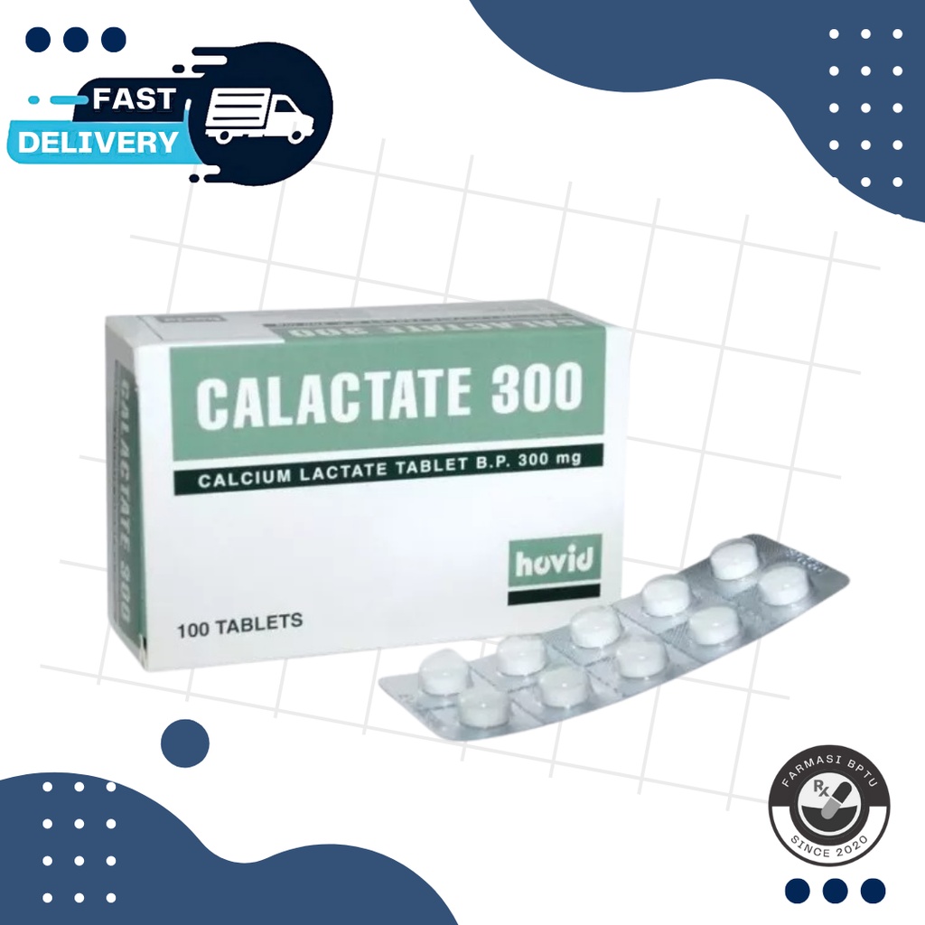 HOVID Calactate Calcium Lactate 1box (300mg x 100's) | Shopee Singapore