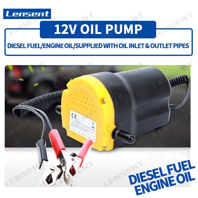 Lensent Car Engine Oil Pump 12V Electric Auto Oil Fluid Sump Extractor ...