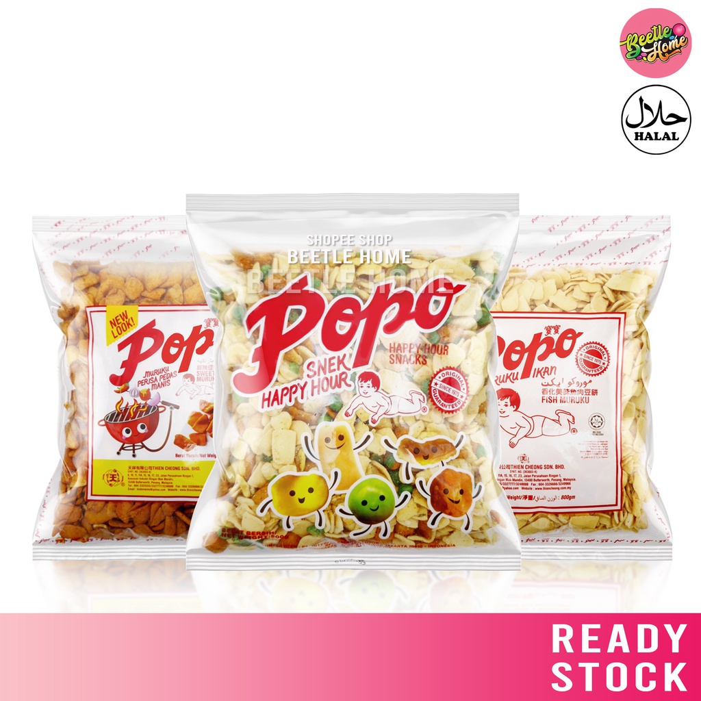 800g/700g PoPo Muruku Ikan / Sweet & Spicy/Snek Happy Hour Makanan ...