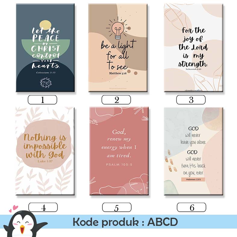 HIASAN DINDING KAYU [DECOR] Abcd Bible Verse Wall Hanging Display ...