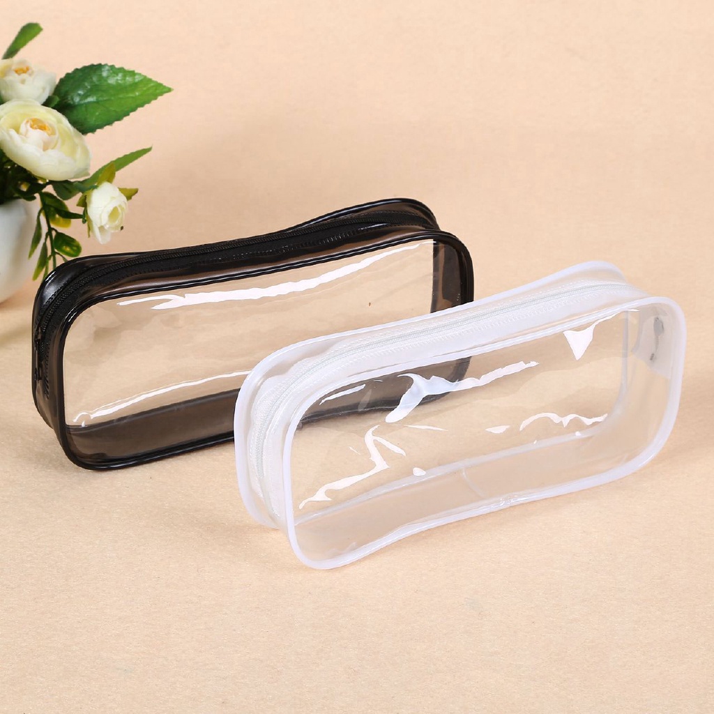Y&X 1 Piece Transparent PVC Pencil Case with Zipper Printed Letters ...