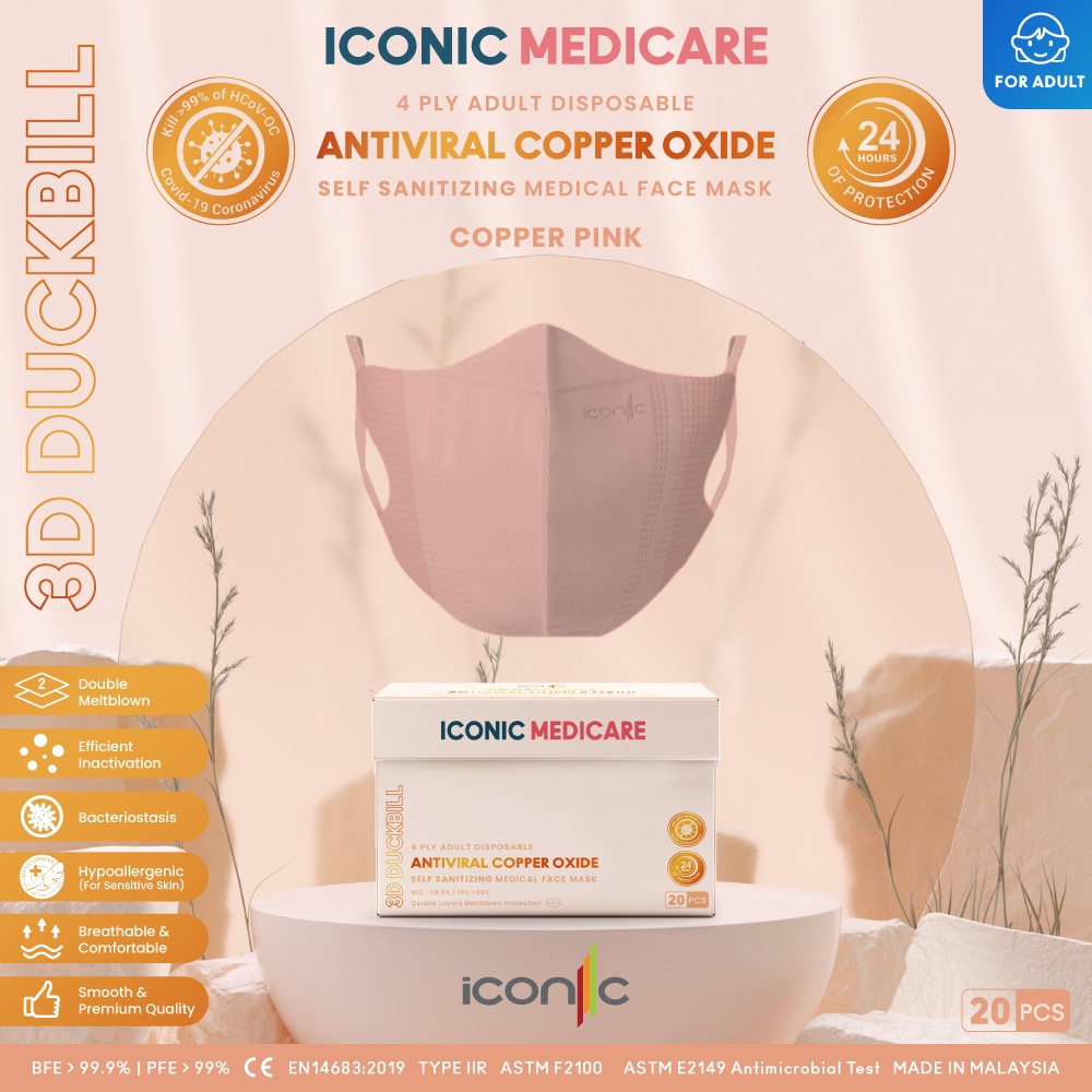 ICONIC 3PLY/4PLY/KF99/KN99/3D ADULT Medical Facemask/Signature Quality ...