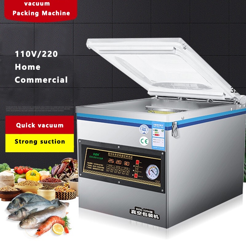 Small fully automatic digital food vacuum packaging machine ...