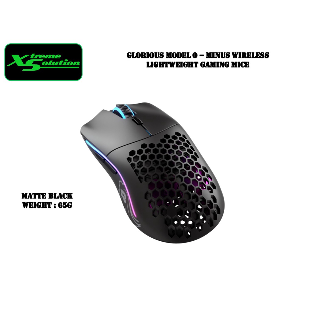 Glorious Model O Minus - Wireless Lightweight Gaming Mice | Matte Black ...