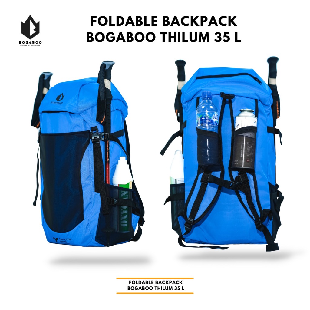 FOLDABLE BACKPACK BOGABOO 35 LITER THILUM - MOUNTAIN LIPET 35 WATERPROOF BAG - SUMMIT BAG ...