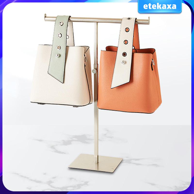 Handbag Display Stand Rack Storage Stainless Steel Double Hook for Home ...
