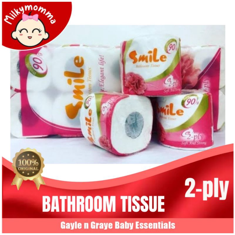Smile Bathroom Tissue 2ply (10pcs) | Shopee Singapore
