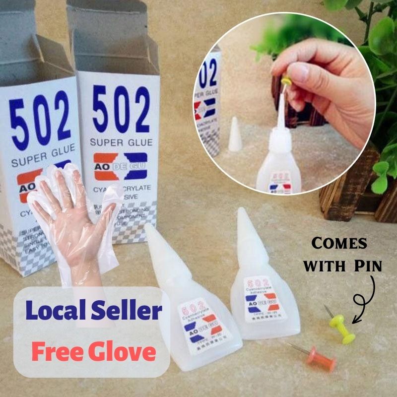 Local Instocks 502 Super Glue Cyanoacrylate Adhesive Strongest Bonding ...