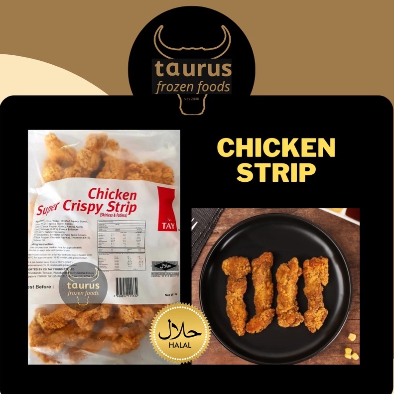 [Taurus] Chicken Super Crispy Strip 1kg Halal | Shopee Singapore