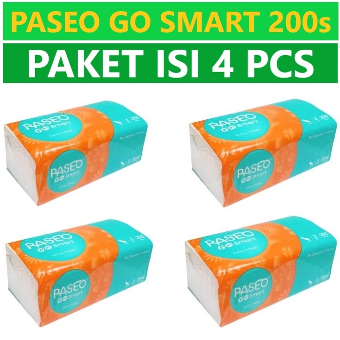 Tissue Facial Tissue Tissue Tissue Tissue Paseo GO SMART 200 sheets 1 ...