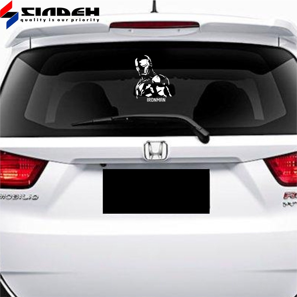 Ironman IRON MAN CAR CUTTING STICKER LUGGAGE STICKER COOL CAR STICKER ...