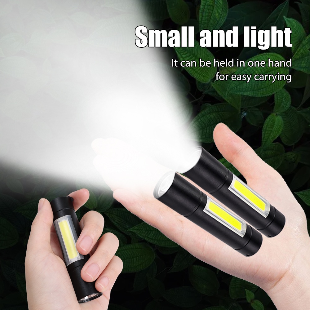 Rechargeable LED Handheld Flashlights 3 Modes High Lumen Torch ...