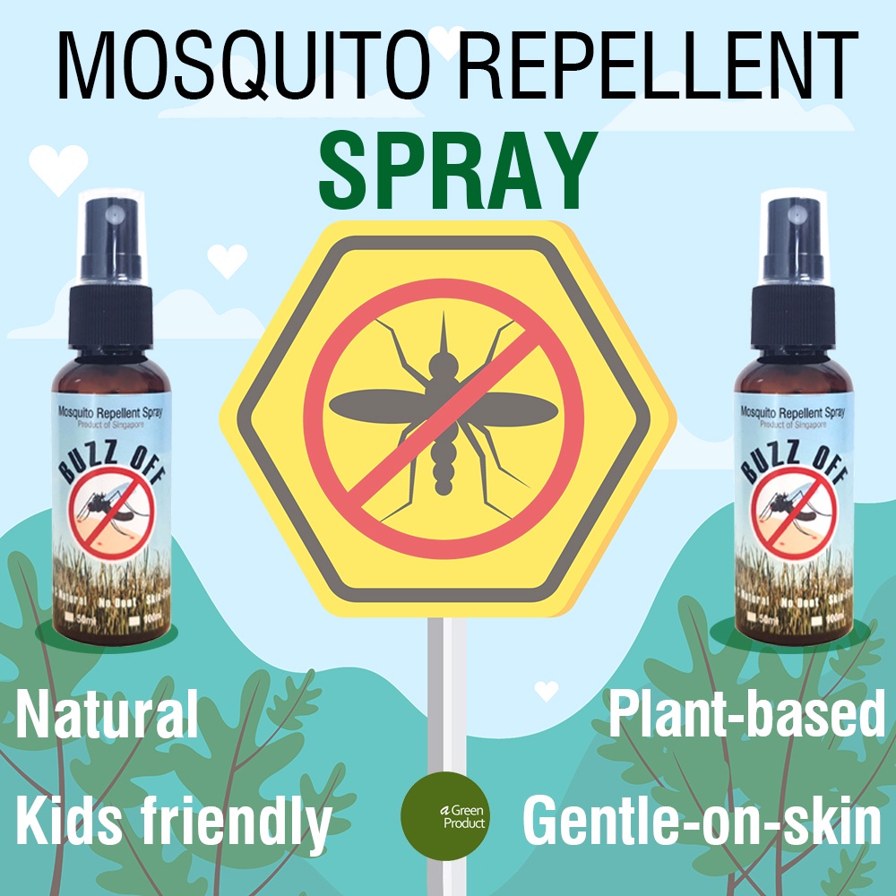 Mosquito Repellent Spray, Natural Plant-based. Strong Formula but ...