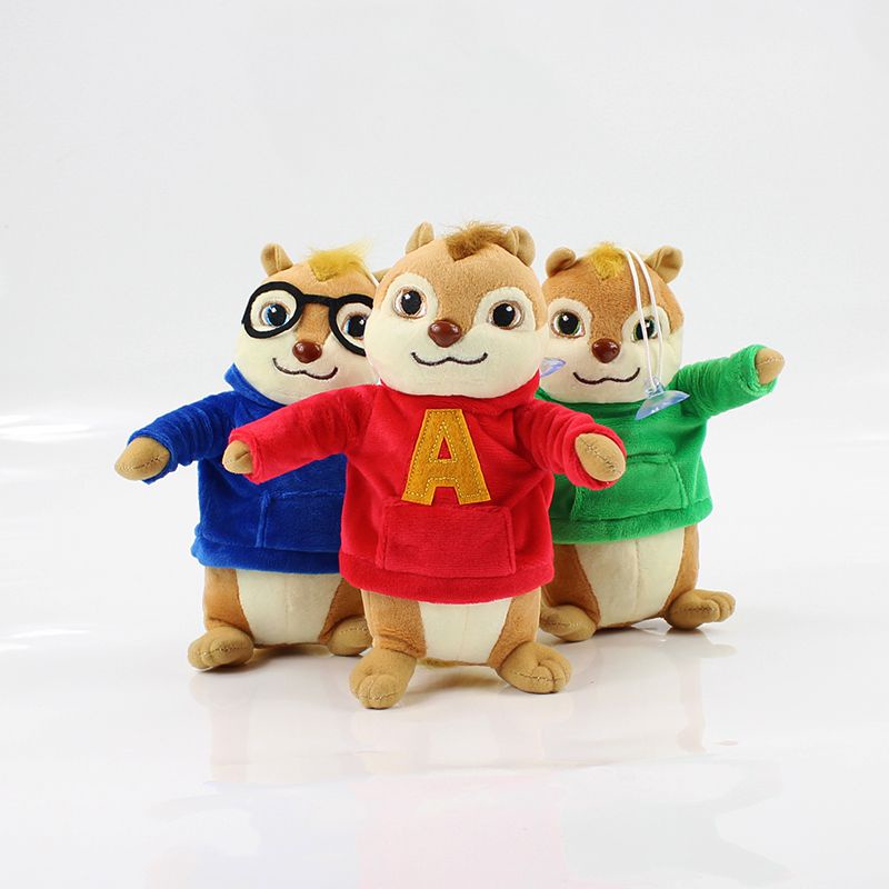 Alvin and the Chipmunks Plush Dolls Cute Chipmunks Stuffed Toys Kids ...