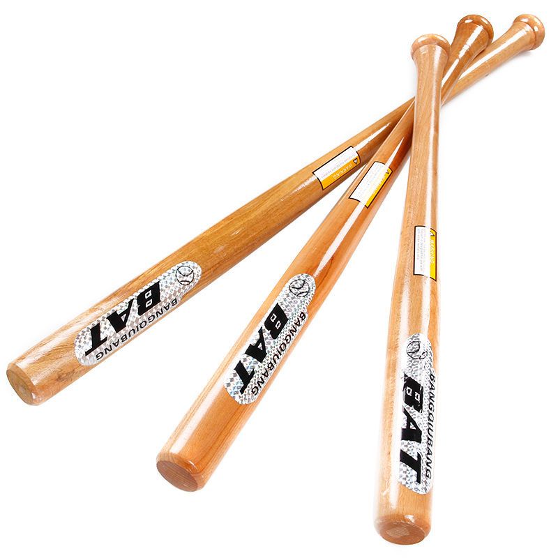 Baseball Bat Baseball Bat Solid Wood Car Exercise Solid Wood Hardwood ...