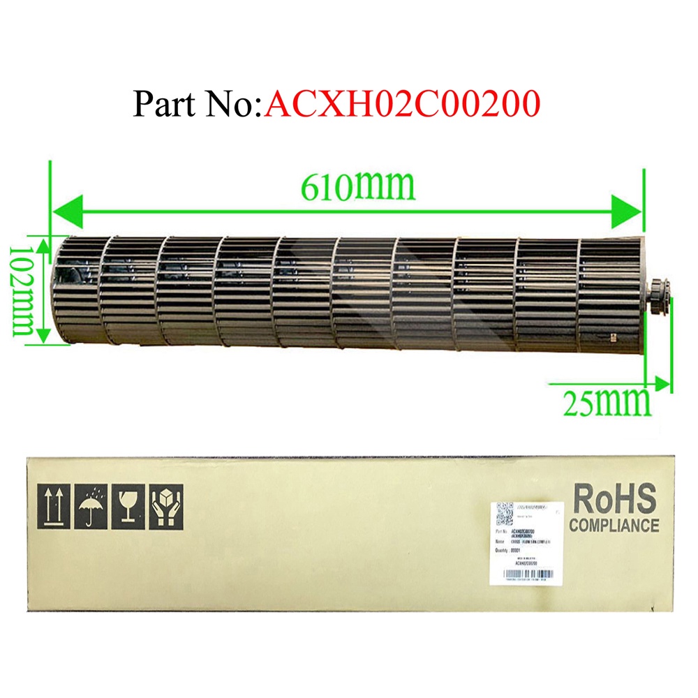 GENUINE BLOWER WHEEL PANASONIC GENUINE PARTS FOR AIRCOND INDOOR ...