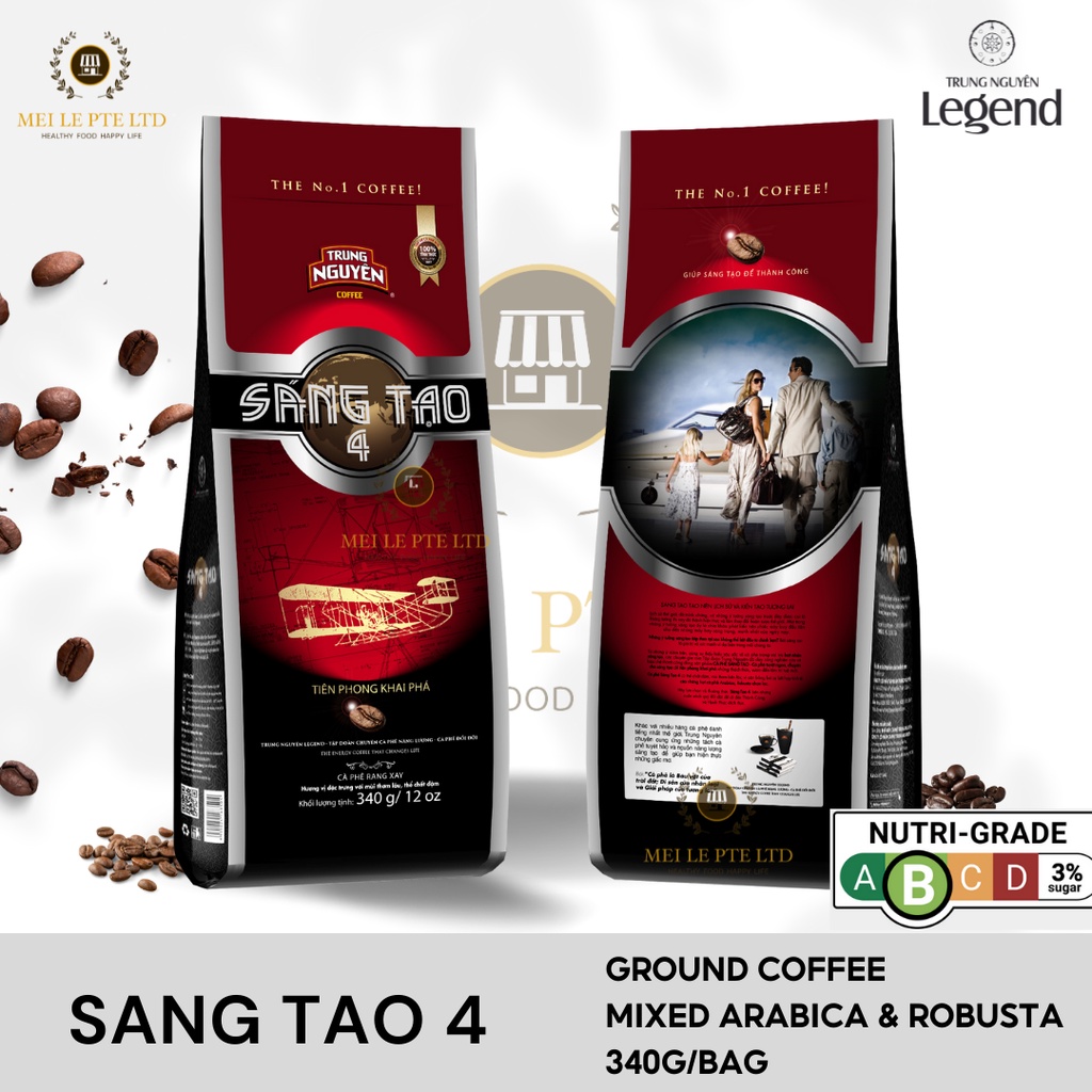 [SG STOCK] Sang Tao 4 - 340g/ Bag - Trung Nguyen coffee ~ Arabica, Robusta, Excelsa & Catimor ...