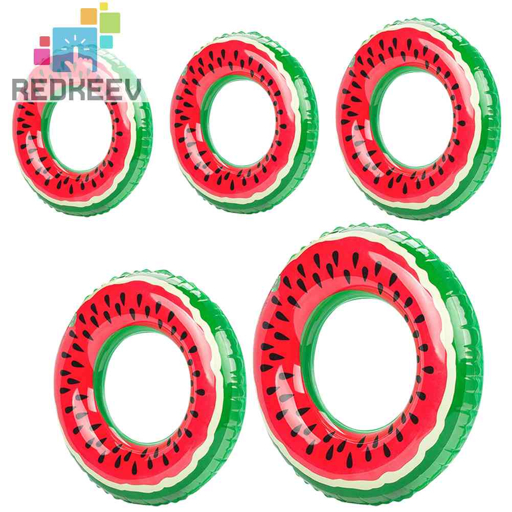 Outdoor Watermelon Swimming Ring Inflatable Pool Float Circle for Adult ...