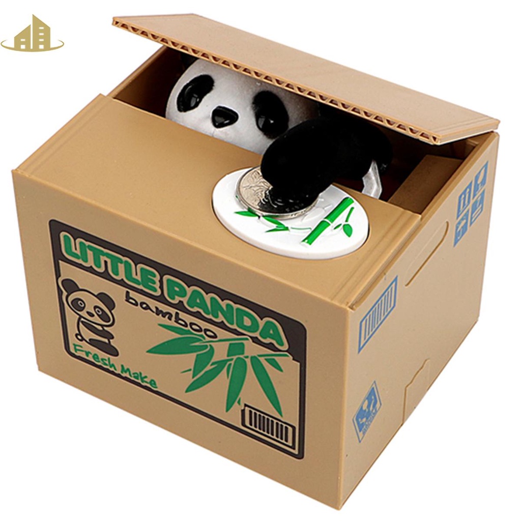Panda Stealing Money Bank Panda Piggy Bank Electric Coin Bank Creative ...
