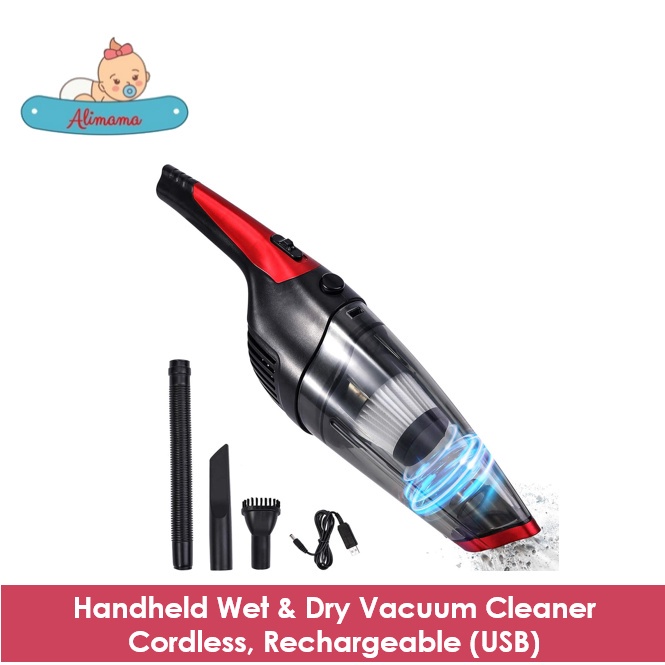 [Ready Stock & Cheapest] Handheld Wet & Dry Vacuum Cleaner Cordless ...
